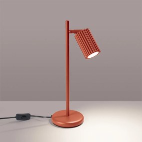 Sollux Lighting Stolní lampa KARBON červená okrová