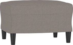 3místná pohovka s podnožkou taupe 180 cm textil 3201142