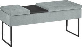 XXXLutz LAVICE K POSTELI, 124/45,5-61,5/49 cm, Dieter Knoll - Kostry postelí & díly k postelím - 000183001203