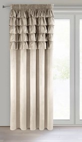 ZATEMŇOVACÍ ZÁVĚS NA PÁSCE AURA 140X270 CM BÉŽOVÁ
