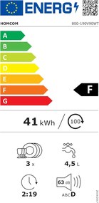 Apex CE Mini myčka nádobí, stolní myčka, 6 programů, lze použít s přípojkou na vodu i bez ní, potřeba 5 litrů vody, volně stojící do kanceláře, na kempování, do obytného vozu [energetická třída F] | singlehomie Značka: singlehomie
