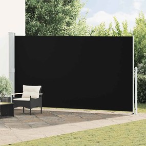 Zatahovací boční markýza 200 x 514 cm černá 313417