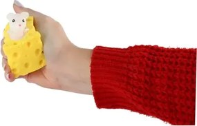 TEDDIES Mačkací myška v sýru / Antistresová hračka / 2 barvy / od 3 le