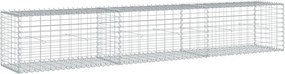 Gabionový koš s víkem 300 x 50 x 50 cm pozinkované železo 3295134