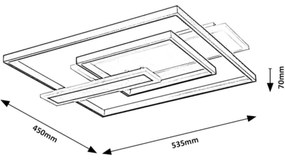 Rabalux 2932 - LED Stropní svítidlo HERKULES LED/50W/230V