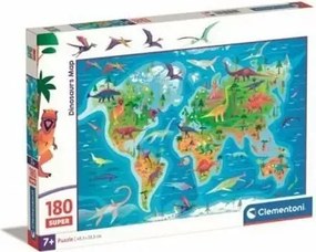 Clementoni PUZZLE Dinosauří mapa / 180 dílků / od 7 let