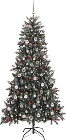 Umělý vánoční stromeček Zelená 210 cm PVC, plast a ocel 3395894