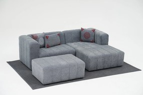 Hanah Home Rohová pohovka BEYZA MINI pravá šedá