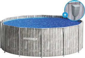 Marimex | Bazén Marimex Florida 3,66x1,22 m se zabudovaným skimmerem - motiv ŠEDÉ DŘEVO | 10340321