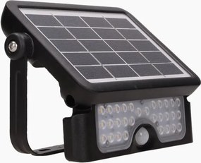 Solární reflektor ORNO AD-SL-6108BLR4, 500lm, IP65, 4000K, 2x1500mAh, černá