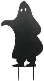 Kovová silueta ducha, černá, 75 cm