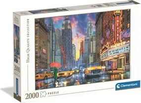 CLEMENTONI Puzzle Děštivý Manhattan / 2000 dílků / od 14 let