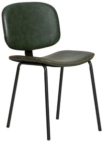 OnaDnes -20% Tmavě zelená koženková jídelní židle Marckeric Mali