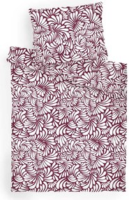 DADKA Bavlněné povlečení Iluze bordó 140x200, 70x90 cm