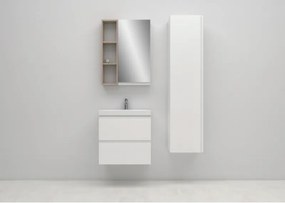 Cersanit - SET skříňka + umyvadlo, šedý lesk, Moduo Slim 50, S801-228-DSM
