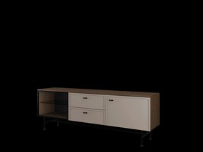 Jurek TV stolek ELORA 11 1D1W2S Kombinace barev: Baltic Storm/ Toffee