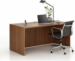 Kancelářský psací stůl FRAME, 160x80 cm, ořech