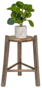 Dřevěný dekorační antik stolík na rostliny – 27x44 cm
