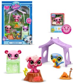Littlest Pet Shop 3 figurky Kempování