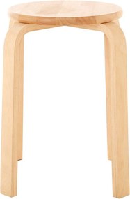 Stolička z kaučukového dřeva v přírodní barvě Heva – Premier Housewares