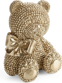 DEKORAČNÍ SOŠKA BEAR 6X8 CM ŠAMPAŇSKÁ