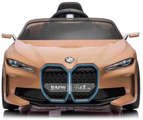 Elektrické autíčko BMW i4 zlaté