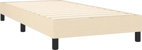 vidaXL Box spring postel s matrací 100 x 200 cm textil [3129854] Barva: tmavě hnědá