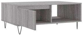 Konferenční stolek šedý sonoma 90 x 60 x 35 cm kompozitní dřevo - Default Title