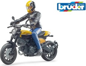 Auto bruder volný čas - bworld motorka scrambler ducati s řidičem