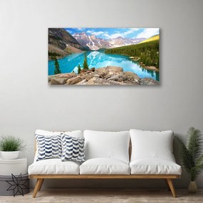 Obraz na plátně Hory Jezero Příroda 140x70 cm