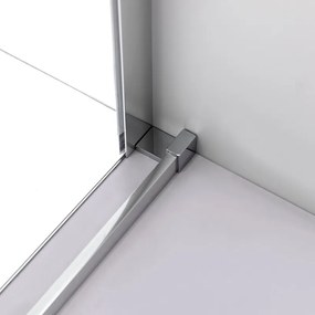 BPS-koupelny Posuvná bezrámová sprchová zástěna HYD-ATA 120 chrom/transparent - bez vaničky