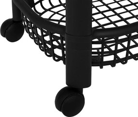 Kuchyňský vozík na kolečkách BASKET, plastový, 46,5 x 25,5 x 79 cm