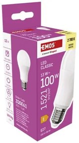 Emos lighting LED žárovka Classic A60 / E27 / 13 W (100 W) / 1521 lm / teplá bílá 1525733281