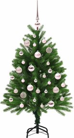 Vánoční stromeček s 150 LED diodami s stojanem Zelená 120 cm PE 3396311