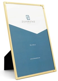 Kovový stojací/na zeď rámeček ve zlaté barvě 21x31 cm Decora – Zilverstad
