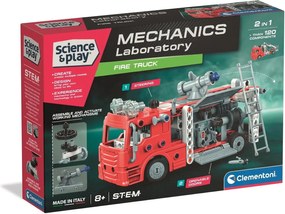 Clementoni science&play mechanická laboratoř hasičské auto