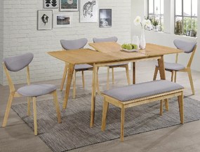 Jídelní stůl s deskou v dekoru dub BRANDO 120(160)x80, rozkládací