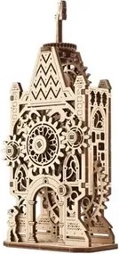 Ugears 3D dřevěné mechanické puzzle Hodinová věž / od 14 let / 44 dílk