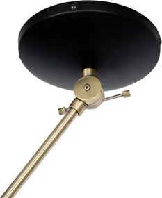 Stropní retro svítidlo do kuchyně s ramenem černé Milton Black