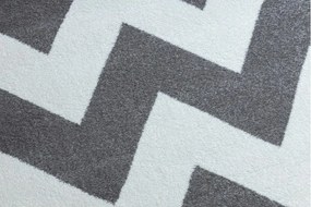 Kusový koberec SKETCH CRAIG šedý / bílý - Cikcak