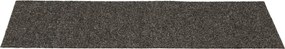 Schodové rohože samolepicí 15 ks 60 x 25 cm antracitové obdélníkové 326920