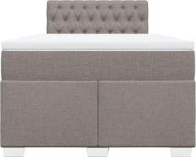 Box spring postel s matrací taupe 120x190 cm textil 3288138
