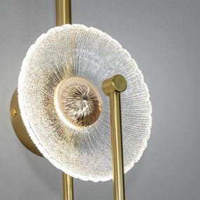 Toolight Toolight, LED nástěnné svítidlo 53x18cm, 3W, 3000K, LHJ072-W, zlatá matná, OSW-50032