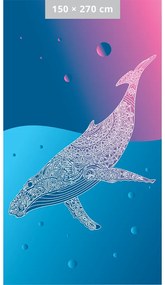 dětská obrazová tapeta velryba 01 Velikost: 150 × 270 cm