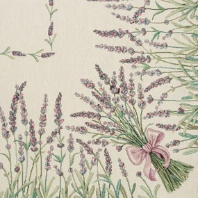 GOBELÍNOVÝ UBRUS LAVENDER 140X180 CM VZOROVANÝ