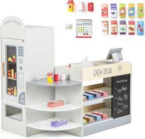 Costway Dětská herní sada pro supermarkety s pokladnou a POS automatem