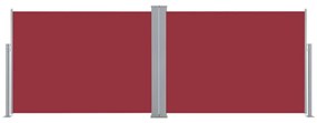 Zatahovací boční markýza / zástěna červená 100 x 1000 cm,  48477
