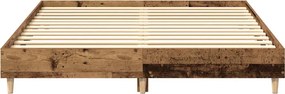 Rám postele bez matrace Staré dřevo 150x200 cm kompozitní dřevo 3328715