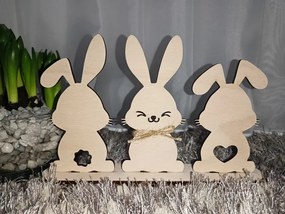Velikonoční zajíci - tři zajíci (15cm)
