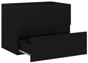 Skříňka pod umyvadlo černá 60 x 38,5 x 45 cm dřevotříska - Default Title